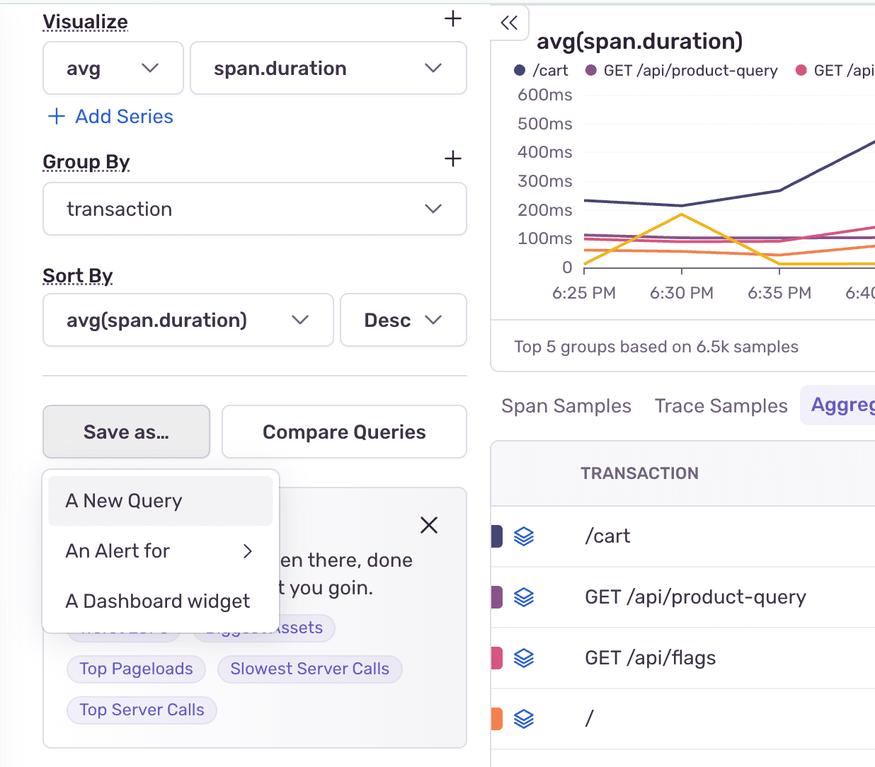 Trace Explorer With Span Metrics
